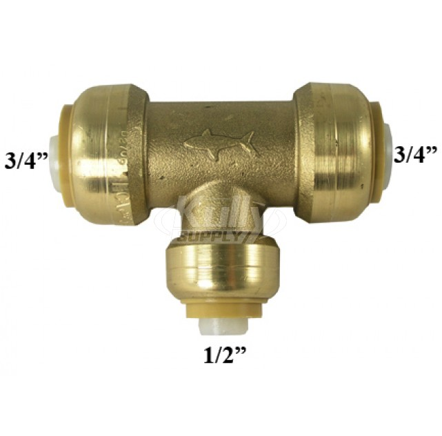 U611 3/4X1/2X1/2 RED. TEE